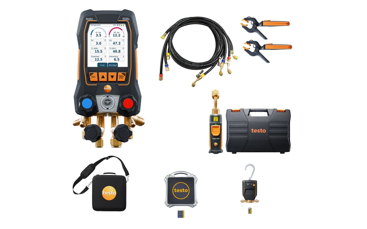 Testo 558s 0564 5010 Heat Pump Professional Kit – Cool Tools HVAC-R