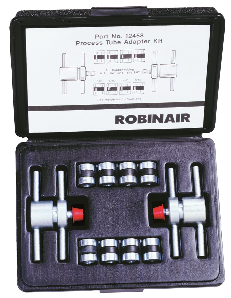 Robinair 12458 Process Tube Adapter Kit – Cool Tools HVAC-R