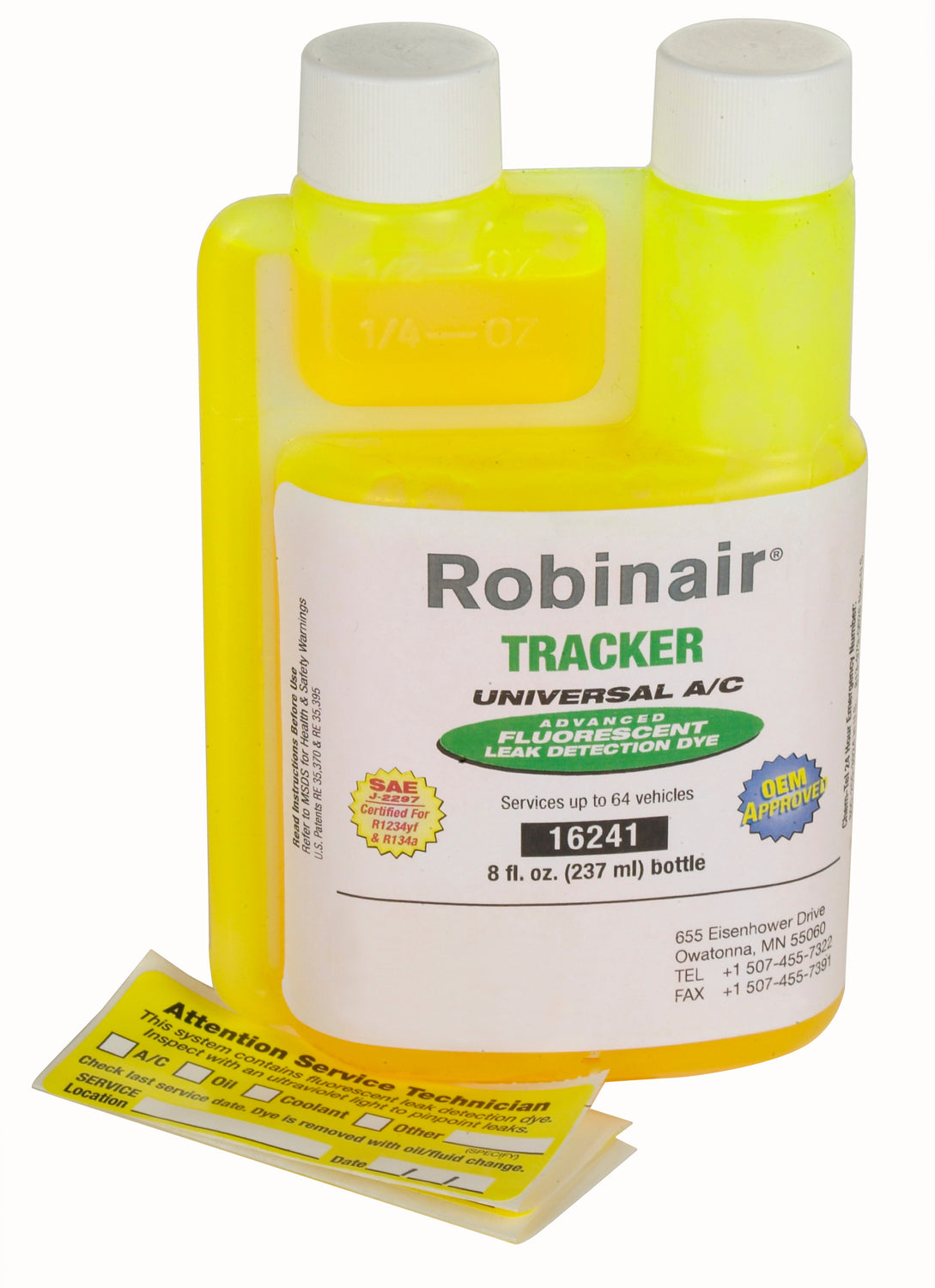 Robinair 16241 Tracker Universal A/C Fluorescent Dye – Cool Tools HVAC-R