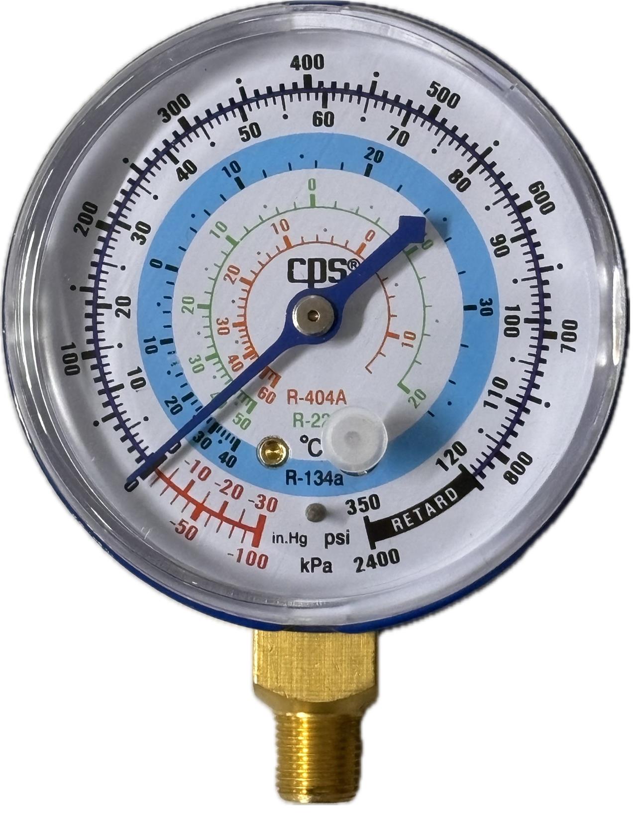 CPS RGTL Low Side Gauge R22 R134A R404A – Cool Tools HVAC-R