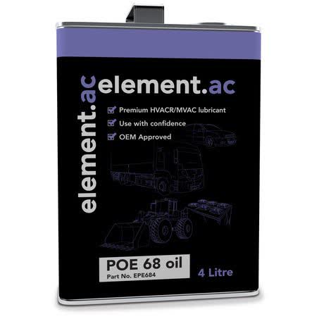 Element EPE684 POE 68 Premium Refrigerant Oil 4L – Cool Tools HVAC-R