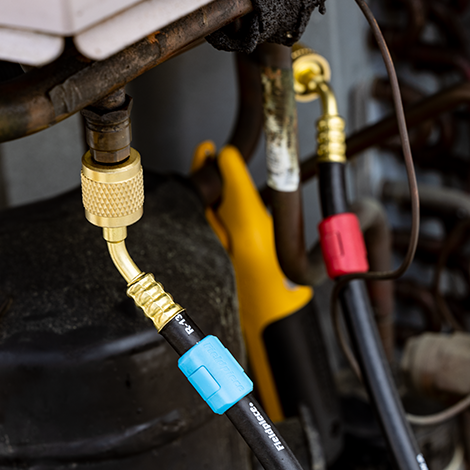 Fieldpiece HR3C Combined Premium Refrigerant Hose Set 1/4" Fittings ...