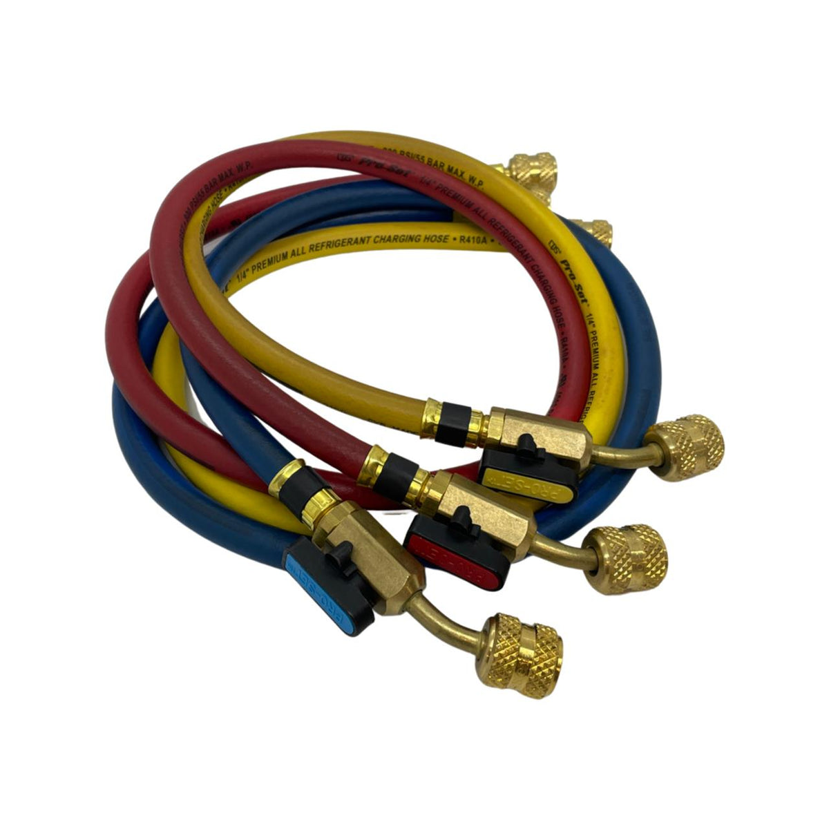 CPS HJ3E Pro-Set Premium Refrigerant Hoses 90cm with 45° Ball Fitting ...