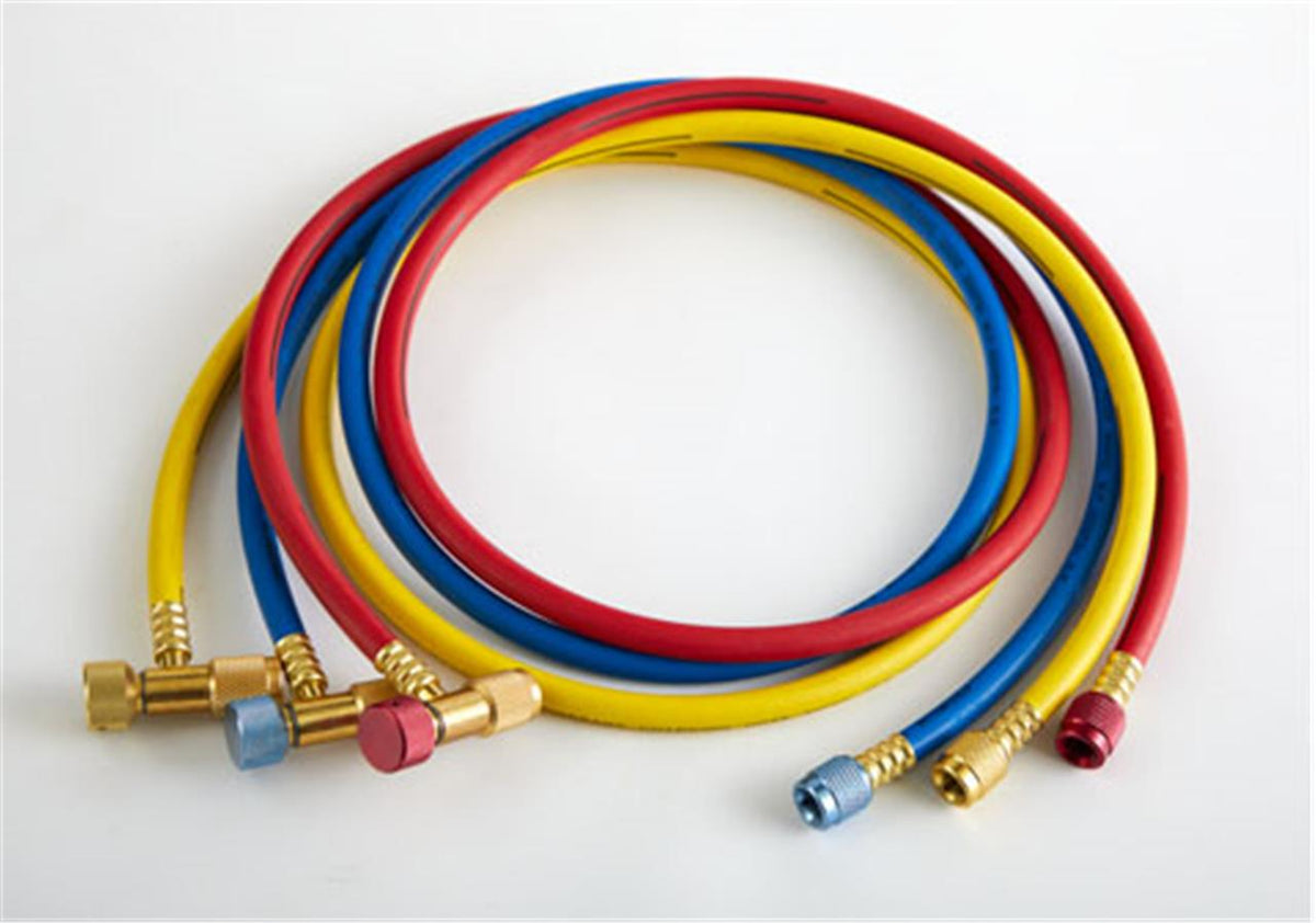 CPS HP5NG Premium Refrigerant Charging Hose Set 5ft with SafeMate ...