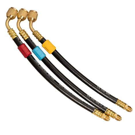 Fieldpiece HR3X Premium Refrigerant Extension Hose Set 1/4" 200mm ...