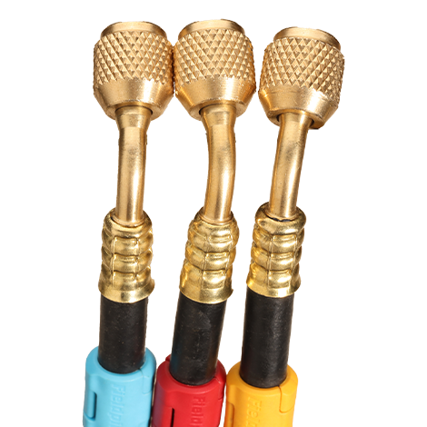 Fieldpiece HR3 Premium Refrigerant Hose Set 1/4" Fittings 5ft – Cool ...