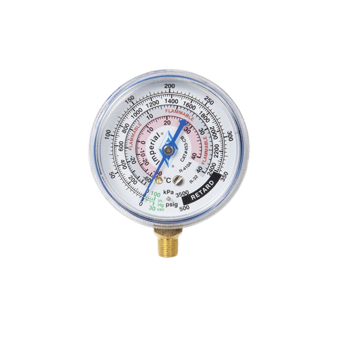 Imperial R32 R410A Compound Low Side Gauge Head 68mm – Cool Tools HVAC-R