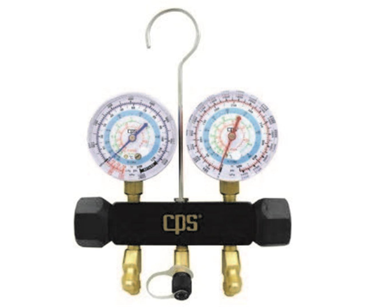 CPS MBT 2-Valve Pro-Set Black Body Manifold and Gauge 1/4" SAE – Cool ...