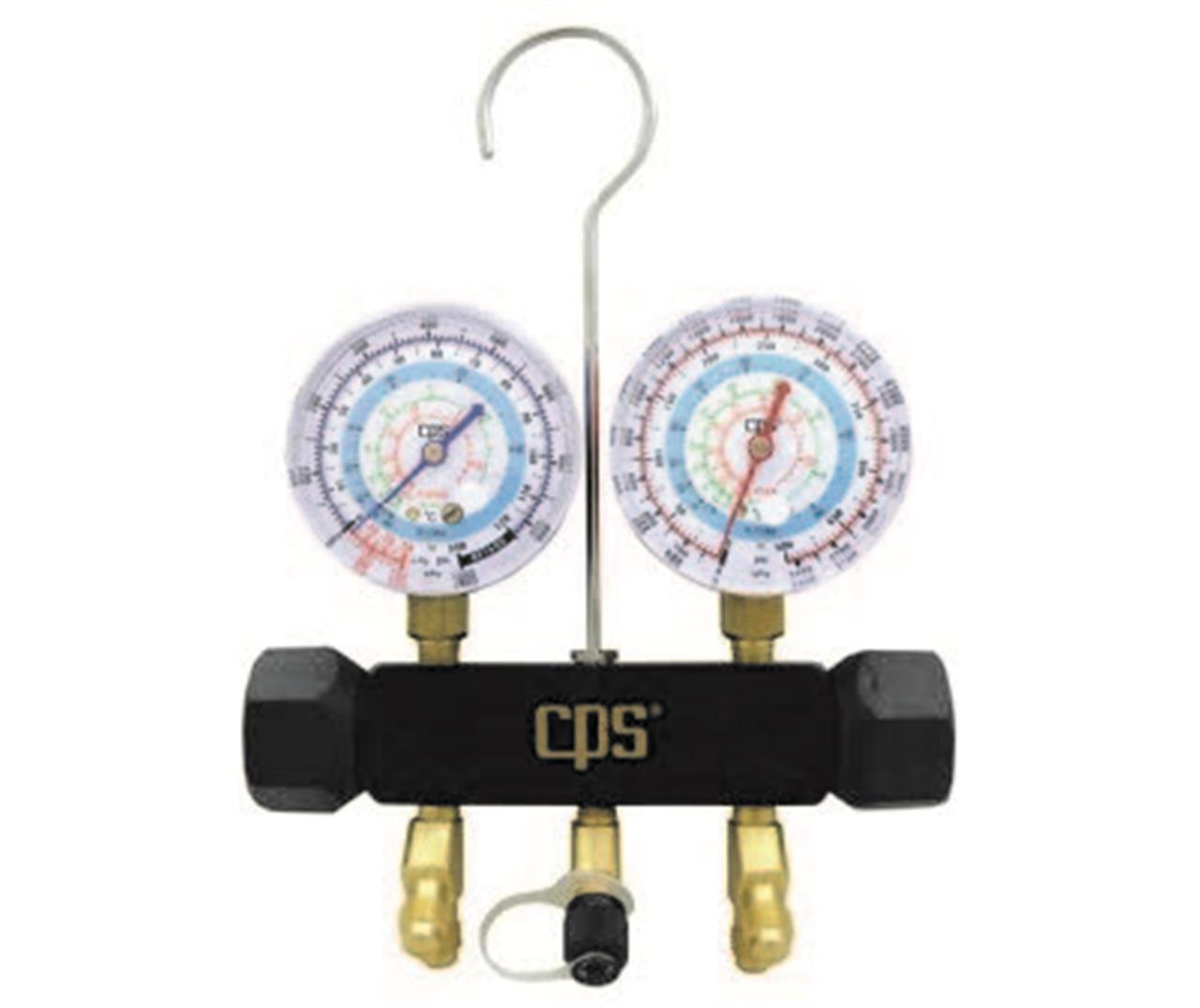 CPS MBT 2-Valve Pro-Set Black Body Manifold and Gauge 1/4" SAE – Cool ...