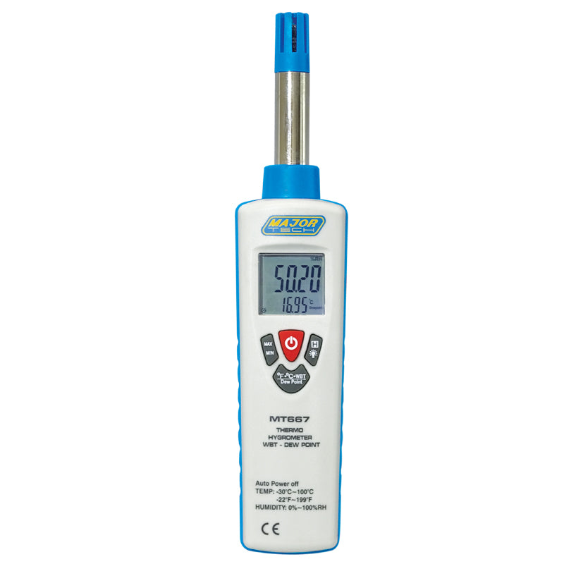 Major Tech MT667 Digital Microprocessor Controlled Thermohygrometer ...
