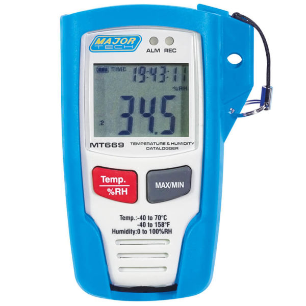 Major Tech MT669 Temperature and Humidity Data Logger – Cool Tools HVAC-R