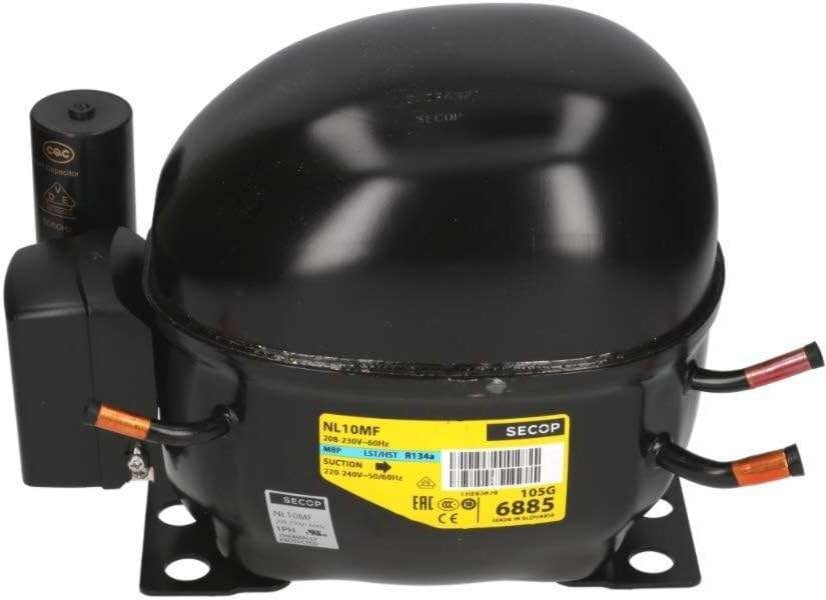 Danfoss NL10MF Secop Low to Medium Back Pressure Compressor R134A 1/3HP ...