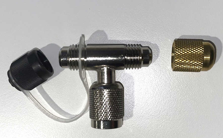 Fieldpiece RBT1 Chromed Brass Tee Connector 1/4" – Cool Tools HVAC-R