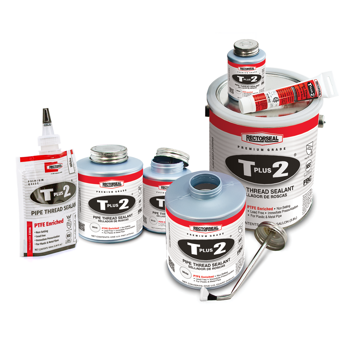 RectorSeal S23631 T Plus 2 Pipe Thread Sealant with PTFE – Cool Tools ...
