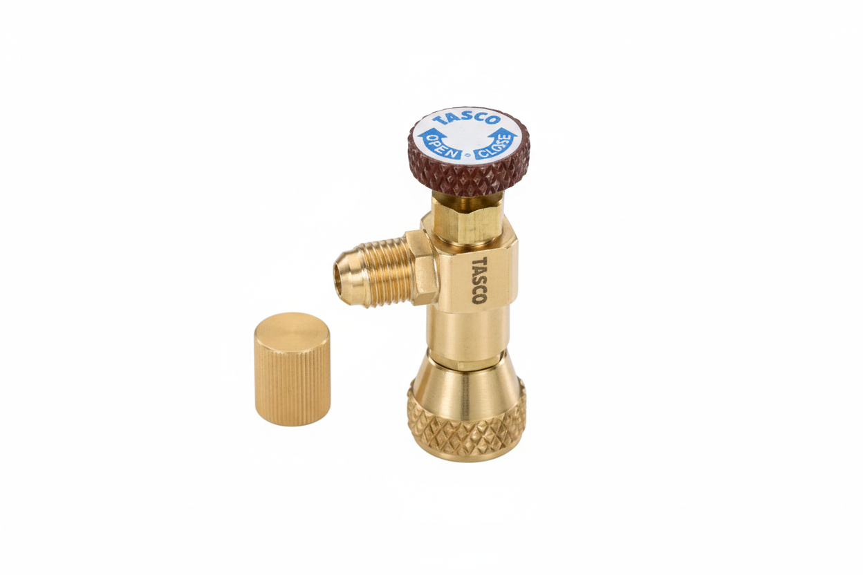 Tasco TA166YA 1/4″ R134a Charging Valve – Cool Tools HVAC-R
