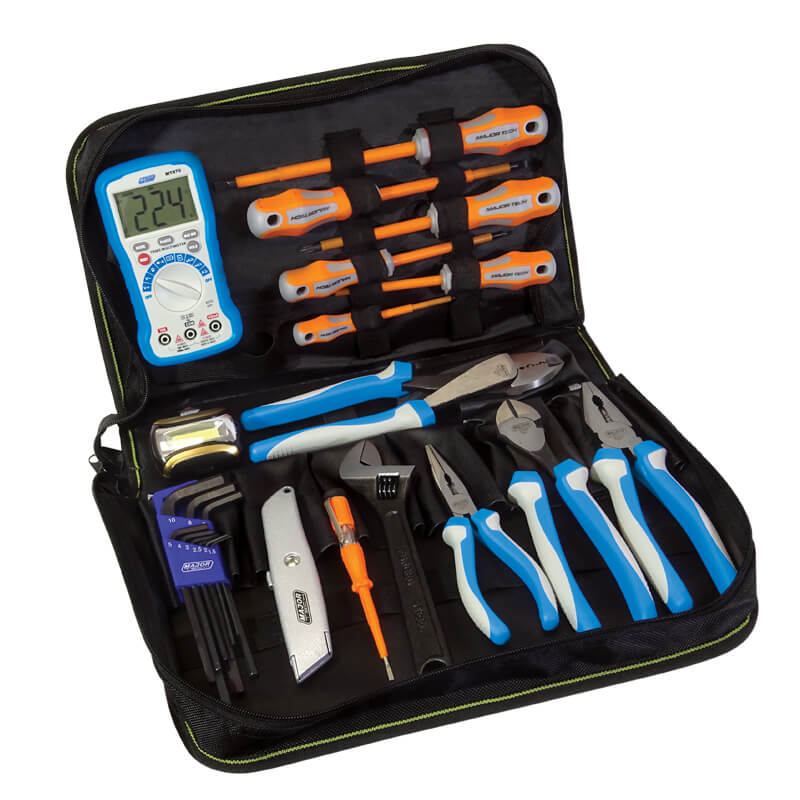 Major Tech TKE1208 Tool Kit with Digital Multimeter – Cool Tools HVAC-R