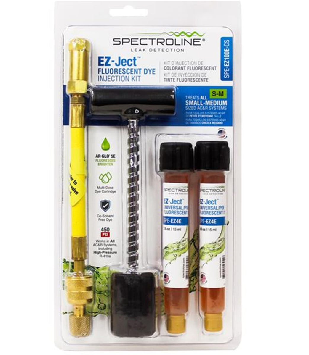 Spectroline EZ100ECS EZ-Ject UV Dye Kit – Cool Tools HVAC-R