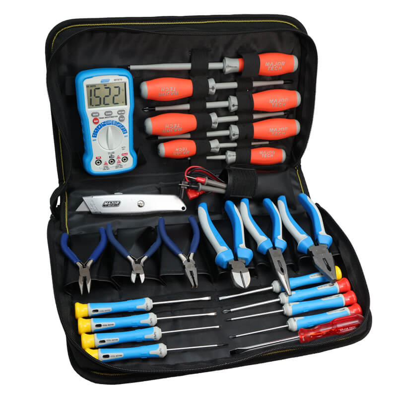 Major Tech TKE1218N Basic Electronic Service Kit with TRMS Multimeter ...