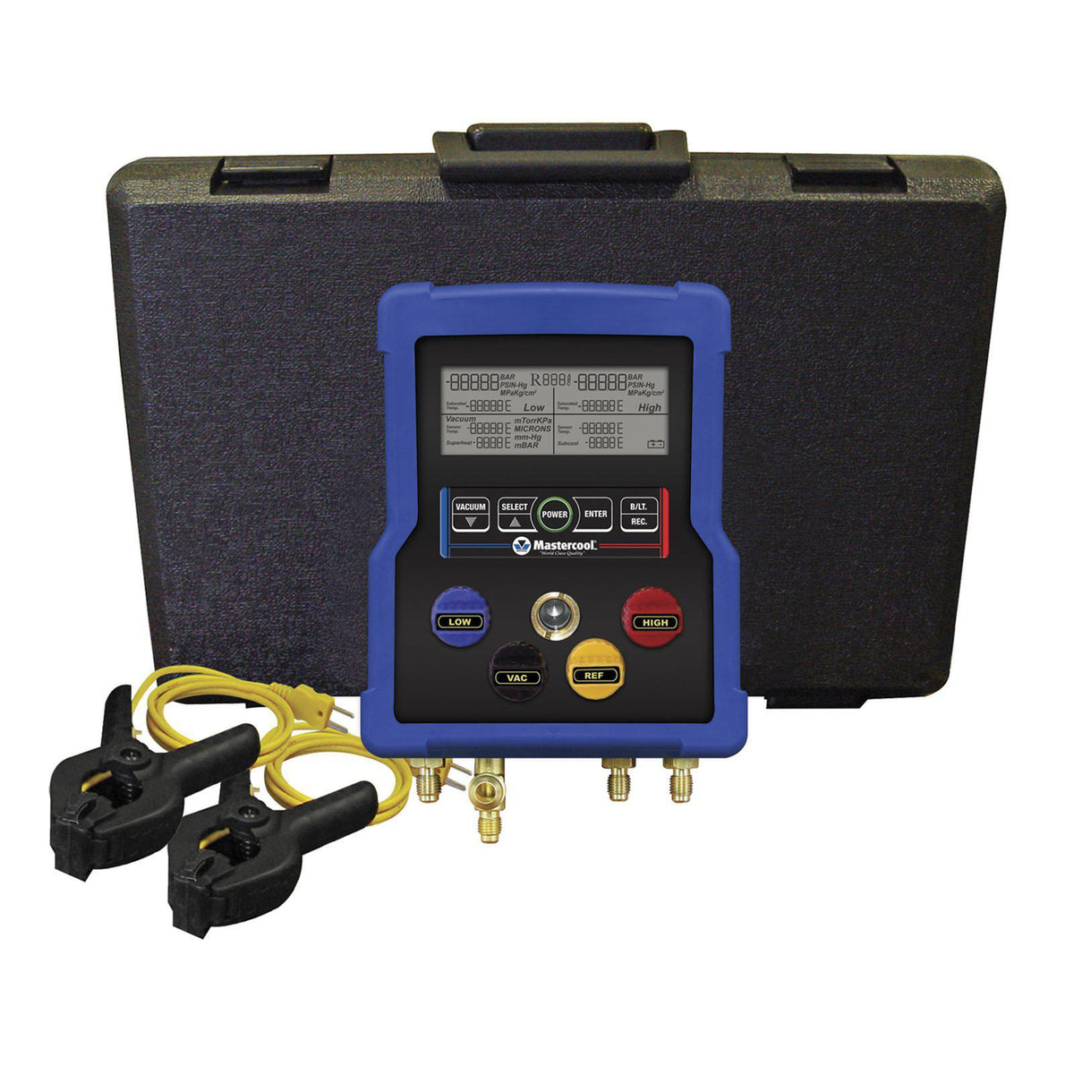 Mastercool 4-Valve Digital Manifold with Thermocouples - 99903-02 ...