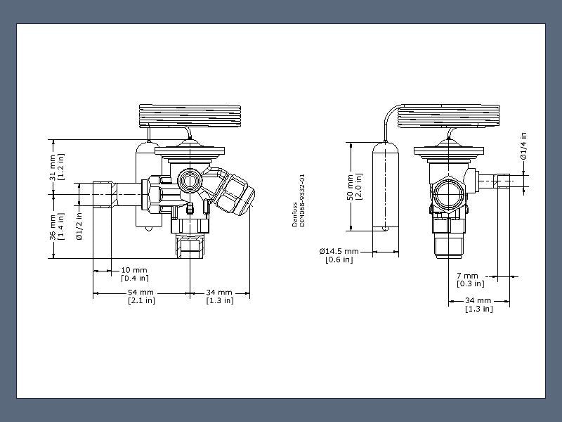 Danfoss 068Z3385 Thermostatic Expansion Valve TE2 – Cool Tools HVAC-R