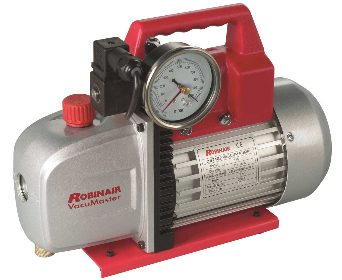 Robinair VacuMaster 15501 2-Stage 118 L/M Vacuum Pump – Cool Tools HVAC-R