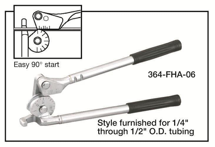 Imperial 180º Lever Type Tube Bender for 8mm OD Tubing - 364-FHAM-8mm ...
