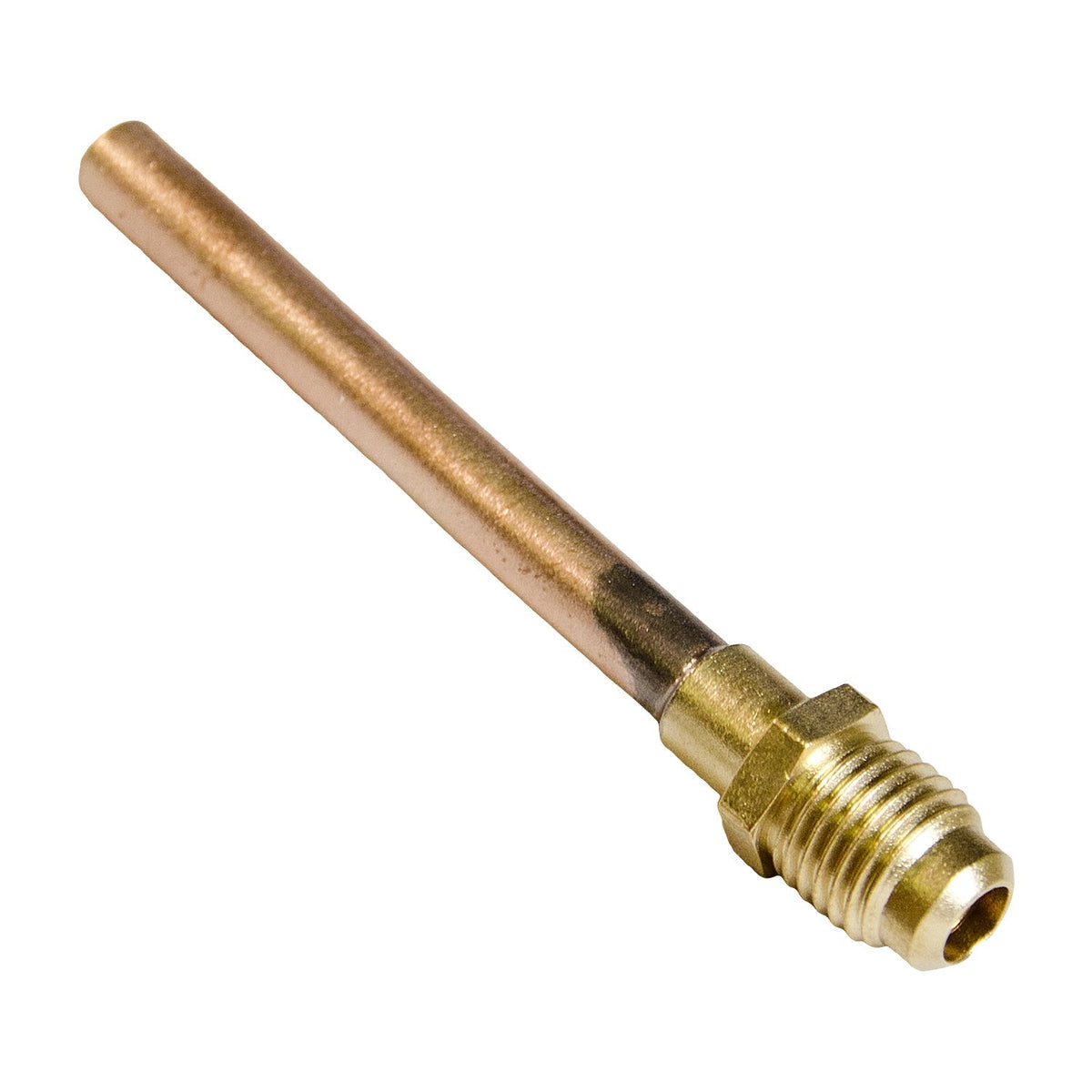 C&D 1/4" Male Flare Access Valve Fitting with 3/16" Copper Tube Extens ...