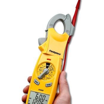 Fieldpiece Dual Display 400AAC Swivel Clamp Meter with Temperature - S ...