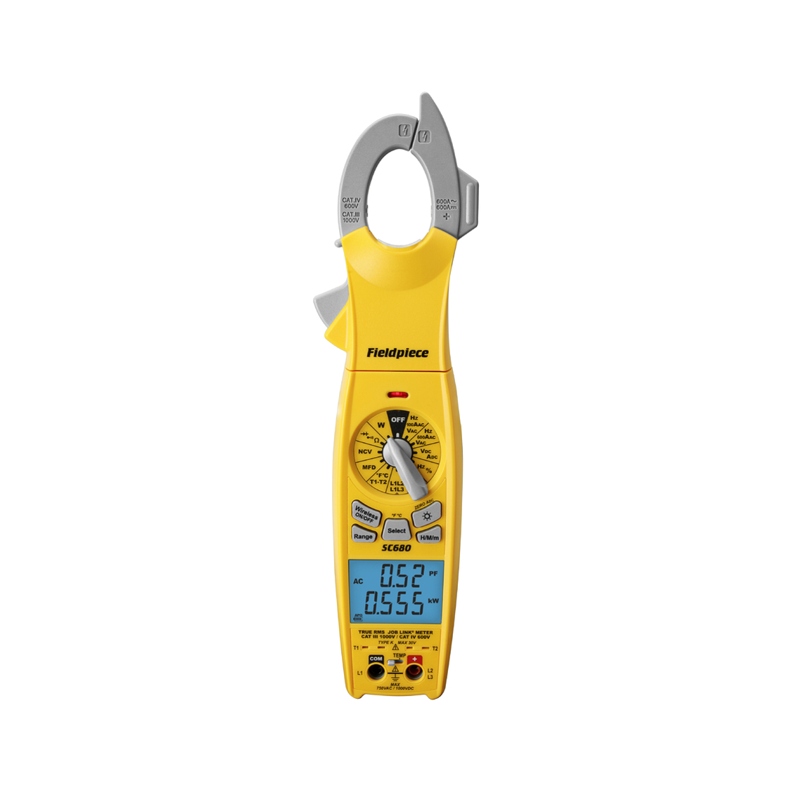 Fieldpiece True RMS AC/DC Wireless Power Clamp Meter - SC680INT – Cool ...