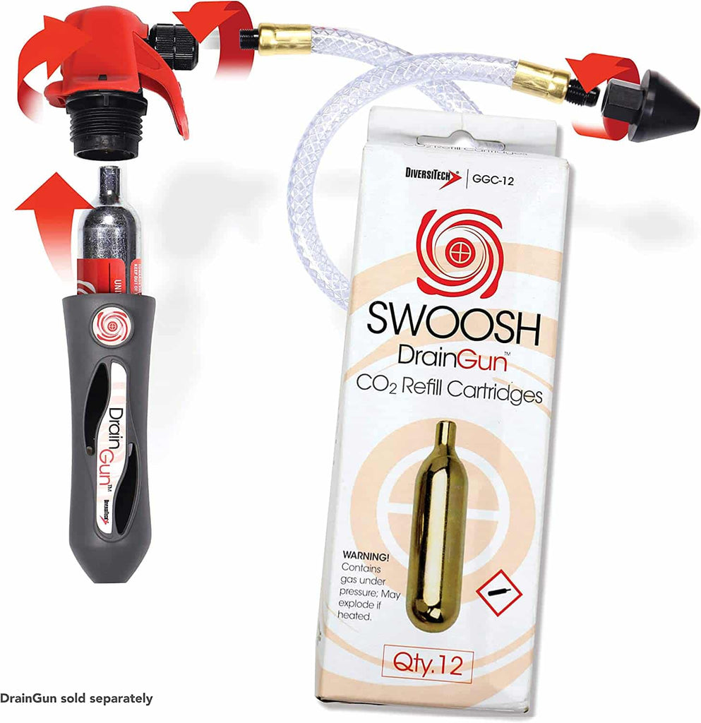 Diversitech GGC-12 Drain Gun CO2 Cartridges – Cool Tools HVAC-R
